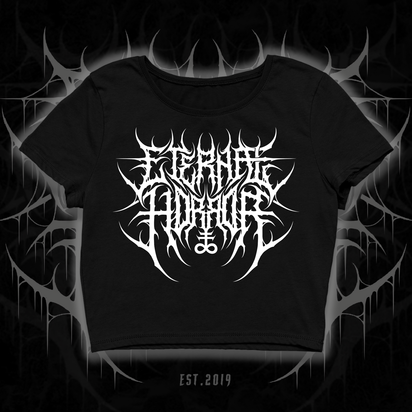Eternal Horror Metal Logo Crop Top – EternalHorrorArt
